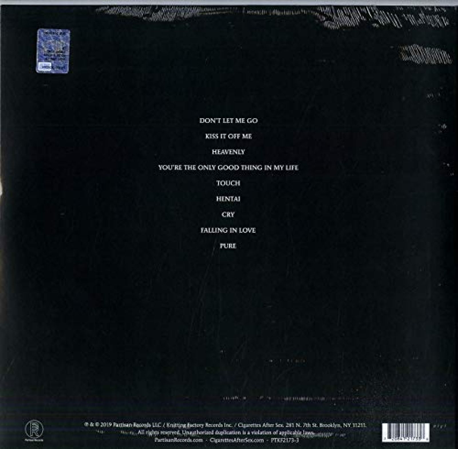 Пластинка Cry Coloured Cigarettes After Sex Купить Cry Coloured